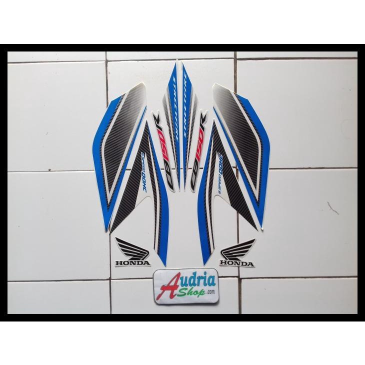 Jual Stiker Striping Motor Honda Cb 150 R Se 2016 Putih-Biru | Shopee ...