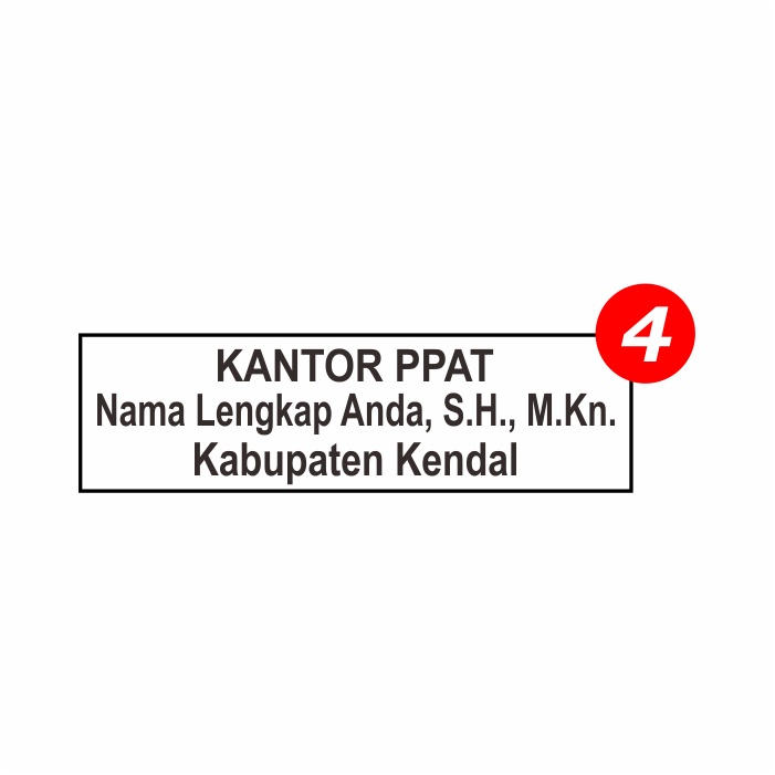 Jual Stempel Tanda Terima Notaris / PPAT | Shopee Indonesia