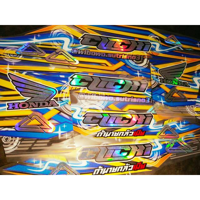 Jual Striping/sticker bahan transparan dan tidak transparan hologram ...