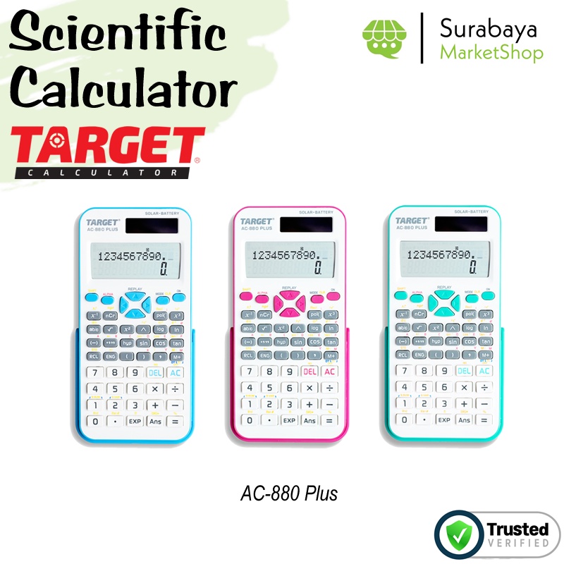 Jual Kalkulator Target AC-880 Plus / Scientific Calculator - 12 Digit ...