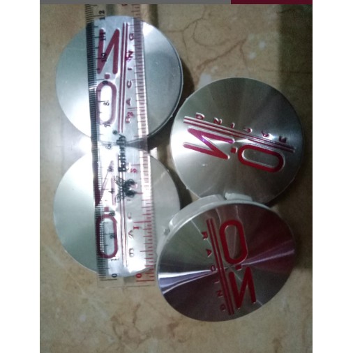 Jual Dop Velg OZ RACING Chrome Silver Merah Diameter Topi 6 Cm Kaki 5.5 ...