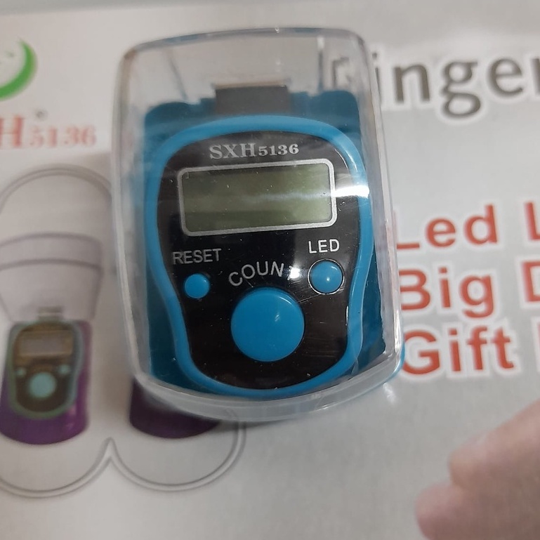 Jual tasbih digital dengan ornamen blink putih / tasbih digital LED ...