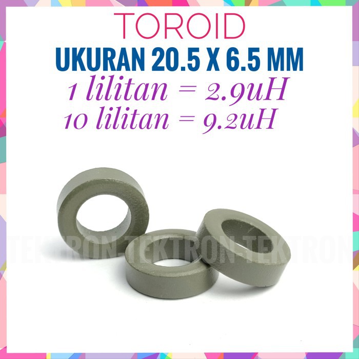 Jual Toroid Ferit 20.5x6.5mm Ferrite Core Ring 2cm 20.5mm | Shopee ...