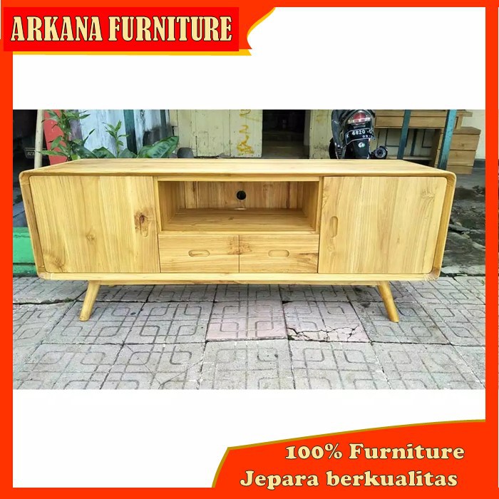 Jual meja bufet buffet bupet tv kayu jati retro minimalis modern ruang ...