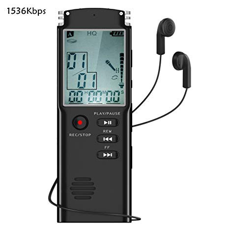 Jual Perekam Suara Digital 16GB Support HQ with LCD Screen Voice ...