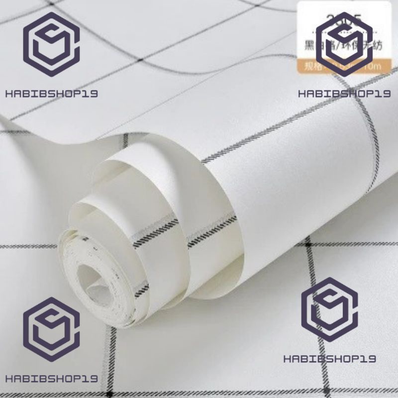Jual Wallpaper Sticker Dinding Kotak Putih Besar 10mx45cm | Shopee ...