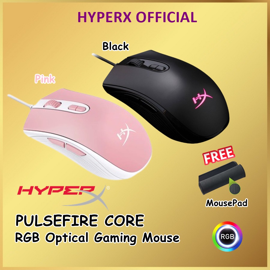 Jual Kingston HyperX RGB Gaming Mouse HX-MC004B Pulsefire Core HX ...