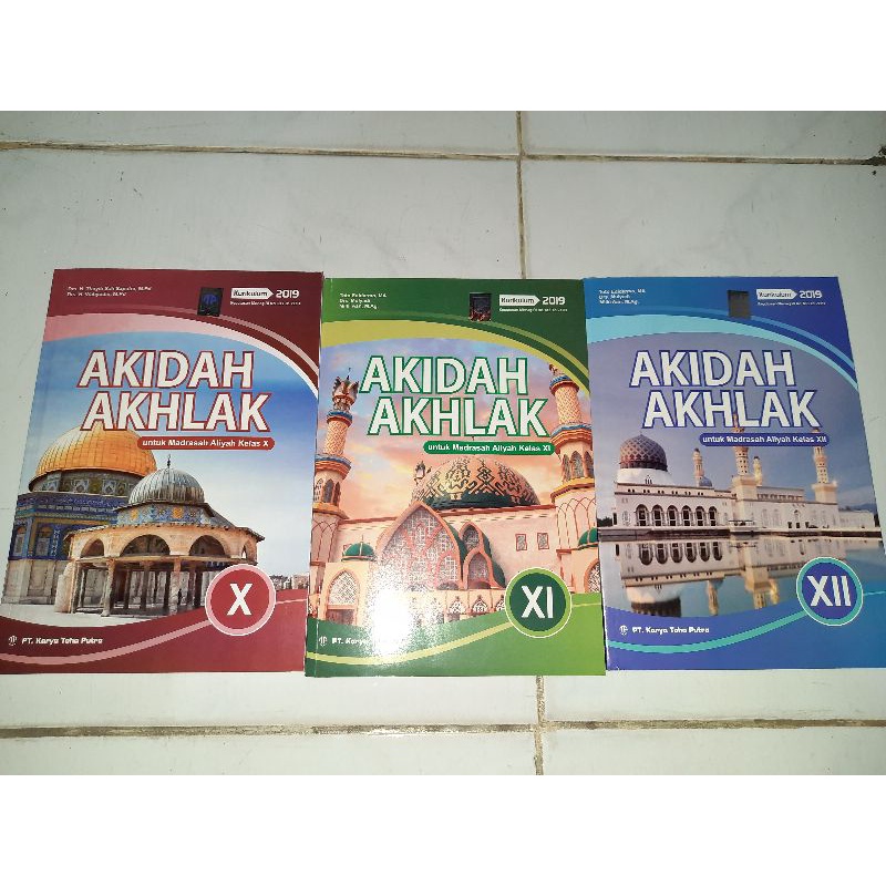 Jual Buku Siswa Akidah Akhlak Kelas 10 11 12 Ma Kurikum 2019 Revisi Madrasah Aliyah Toha Putra ...
