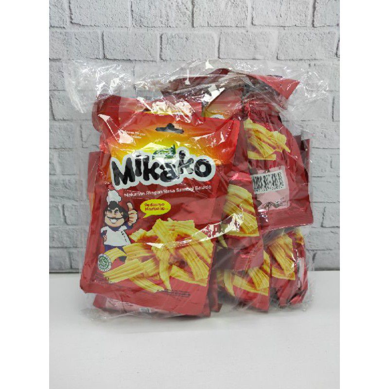 Jual Mikako Snack Rasa Balado 1 Pack Isi 10 Bungkus | Shopee Indonesia