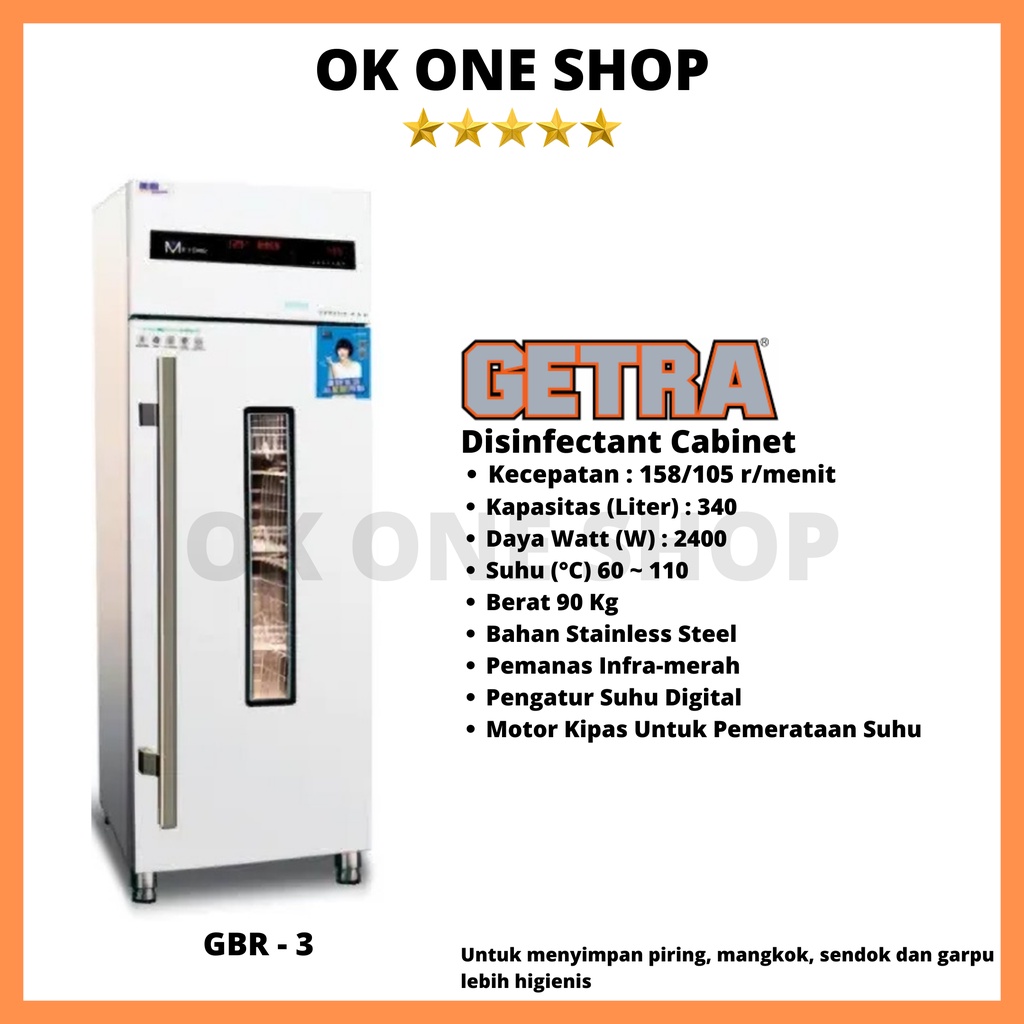 Jual GETRA S/S Disinfectant Cabinet GBR-3 | Lemari Disinfectant ...