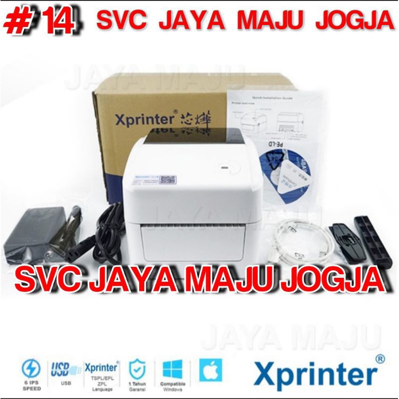 Jual XPRINTER XP 420 B + HOLDER LABEL - PUTIH // HITAM - USB - 203 DPI ...