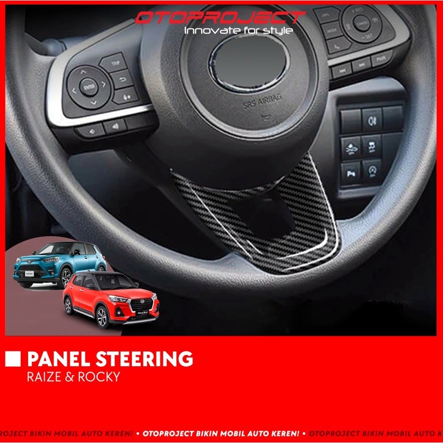 Jual Cover Panel Steering Stir Raize Rocky 2021 Otoproject | Shopee ...