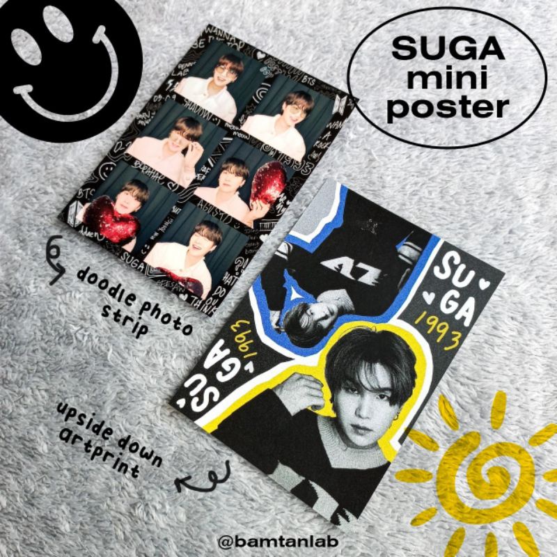 Jual SUGA MINI POSTER / ARTPRINT BTS / PHOTO STRIP | Shopee Indonesia