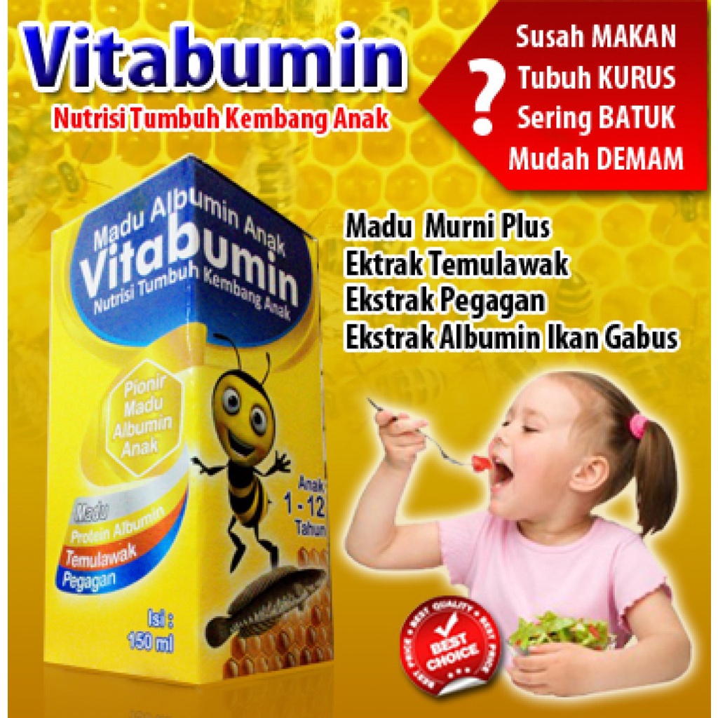 Jual Vitabumin extra albumin ikan gabus ( suplemen otak si buah hati ...
