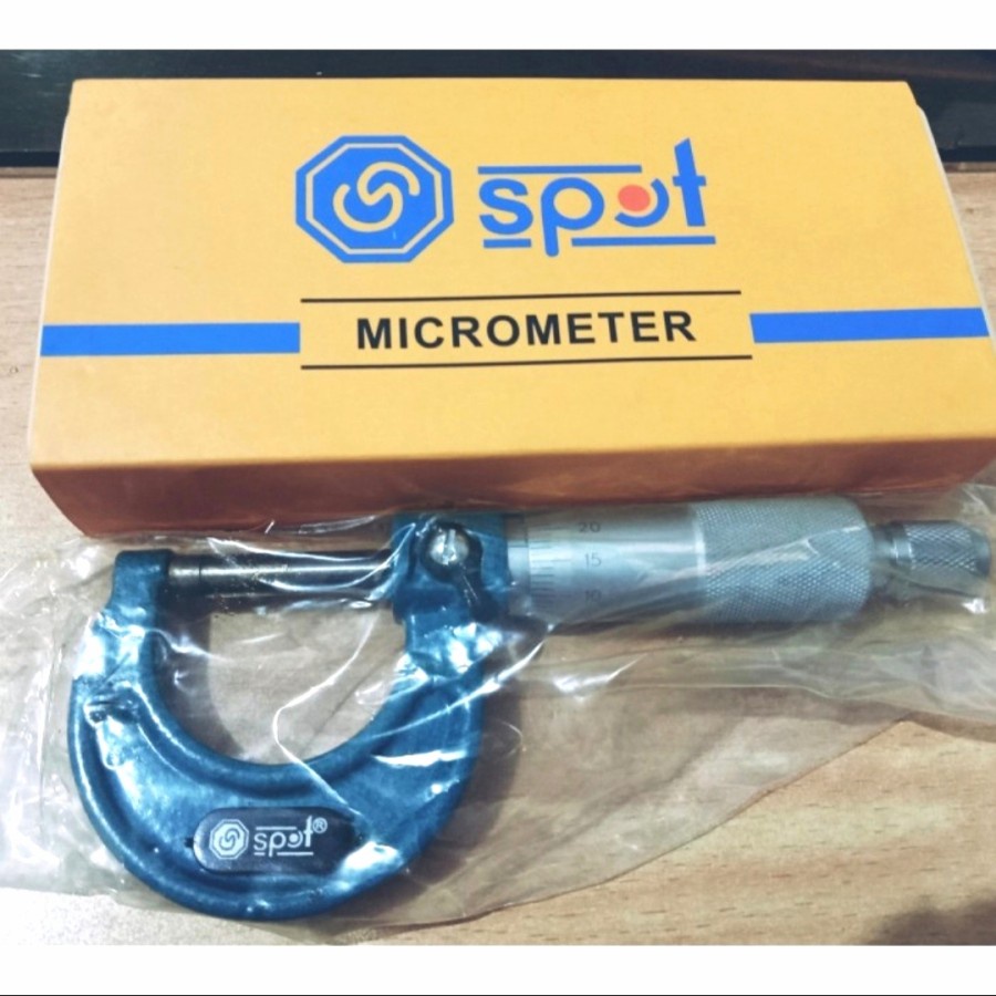 Jual Outside Micrometer 0-25 mm SPOT Alat Ukur Ketebalan Mikrometer ...