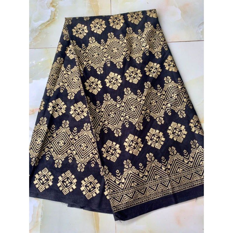 Jual KAIN BATIK SONGKET PRADA ANJANI / KAIN BATIK PRADA BALI WARNA GOLD ...