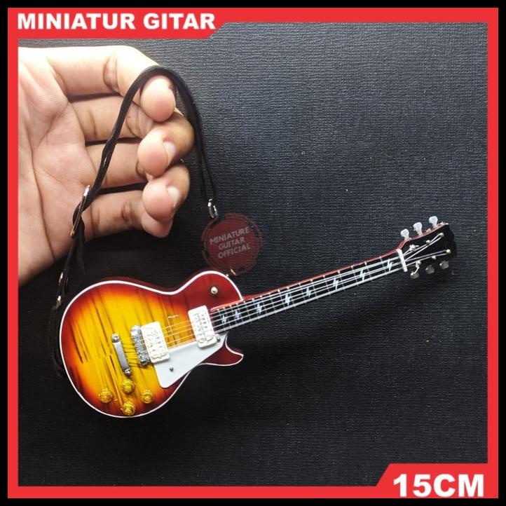 Jual Miniatur Gitar Gibson Miniatur Gitar 1:6 Bonus Strap Dan Stand ...