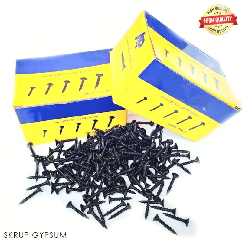 Jual Skrup Sekrup Gypsum Gipsum Baja Drywall Screw AP ROYCE 1kotak 1dus ...