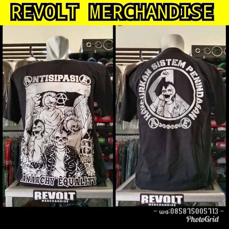 Jual T-shirt ANTISIPASIE (anarchy equality) | Shopee Indonesia