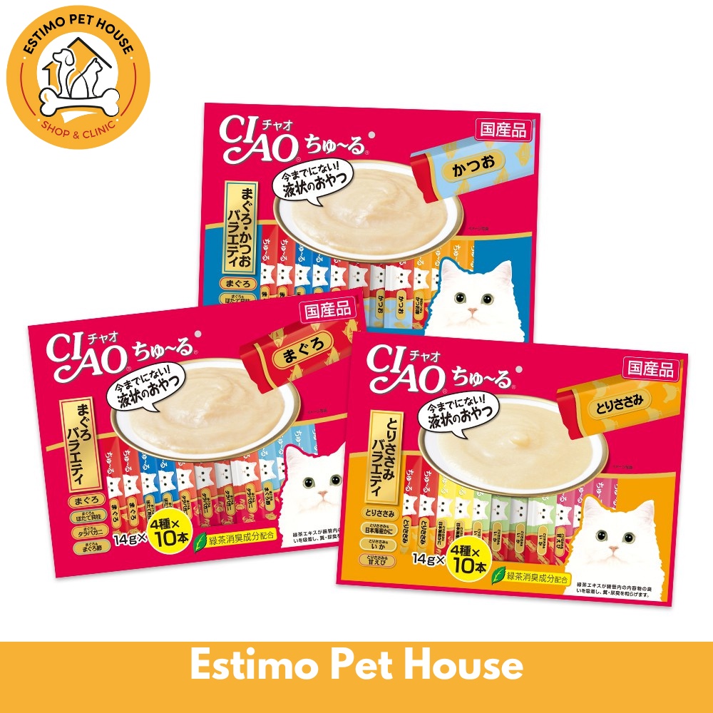 Jual CIAO Churu Series Snack Kucing 14gr x 40pcs Cat Treat Berbagai Varian | Shopee Indonesia