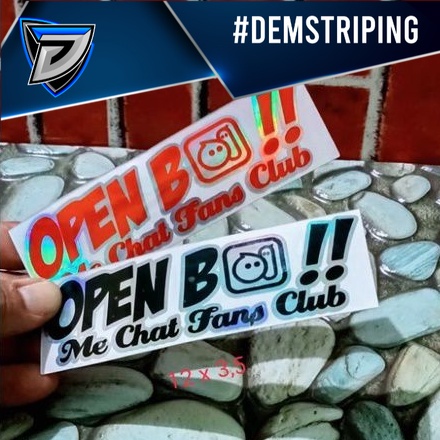 Jual STICKER OPEN BO TERMURAH DAN TERLARIS | Shopee Indonesia