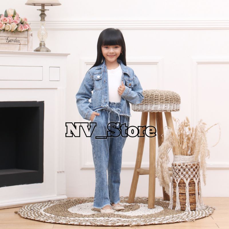 Jual SETELAN JEANS ANAK PEREMPUAN USIA 5-12 TAHUN // JULIZAR SET ANAK JAKET DAN CELAN | Shopee ...