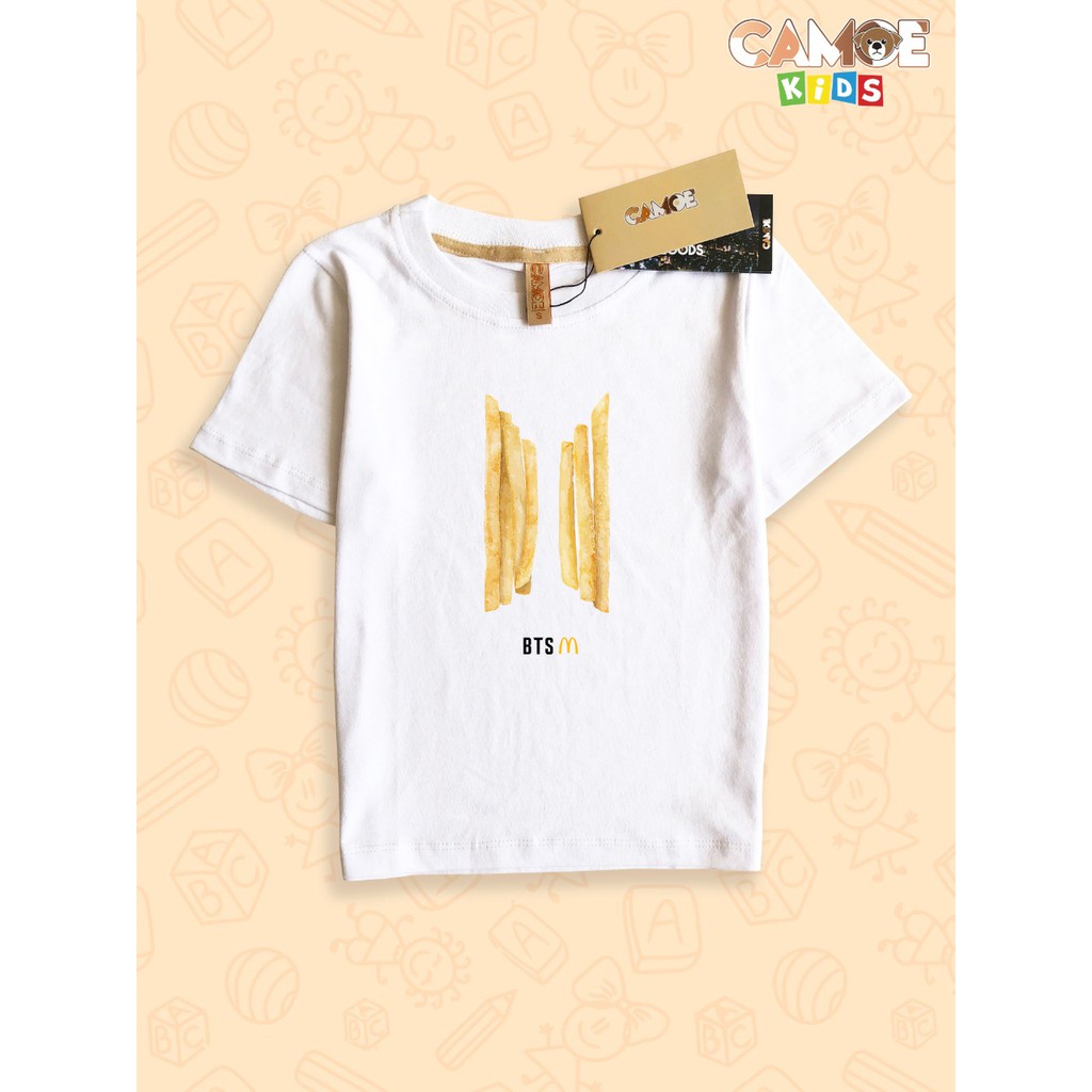 Jual baju kaos anak kids premium BTS meal Mcd kentang bangtan boys army ...
