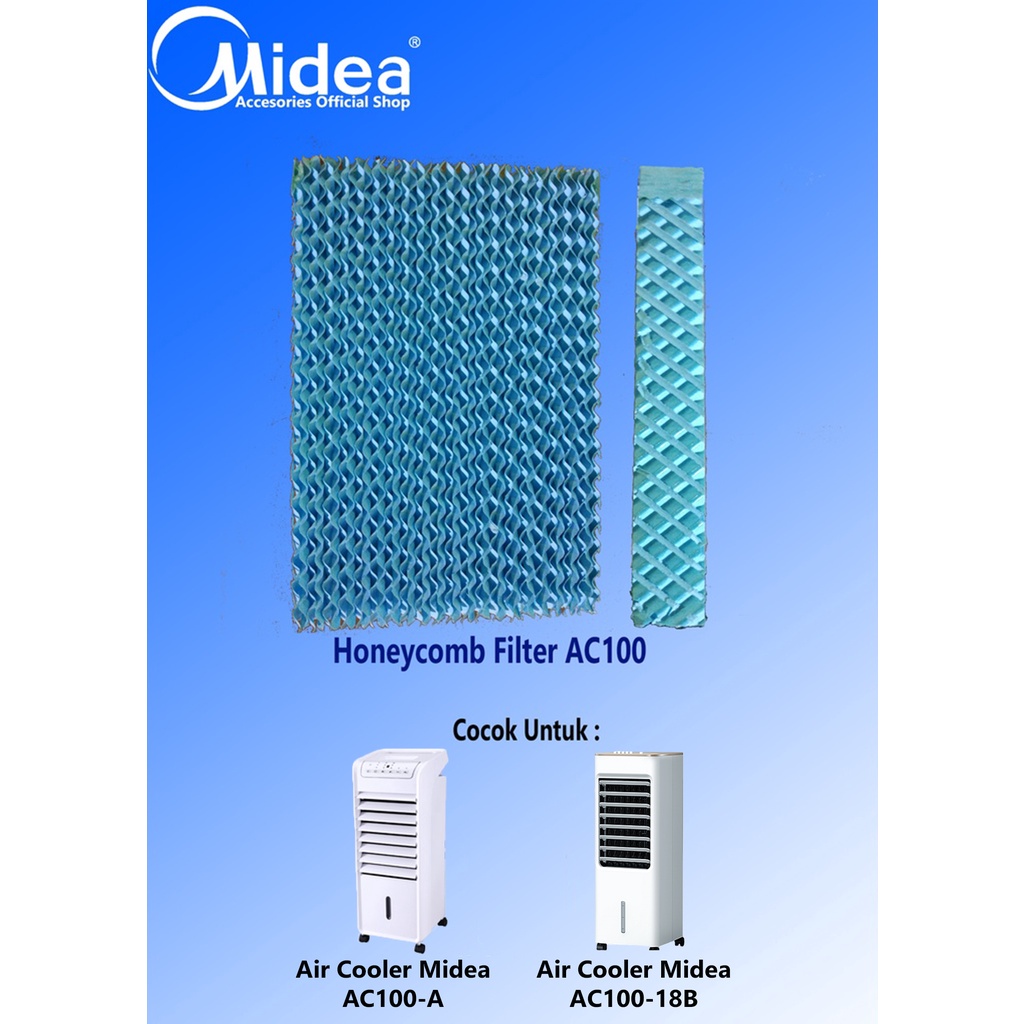 Jual HONEYCOMB FILTER AIR COOLER MIDEA AC100-A dan AC100-18B | Shopee ...