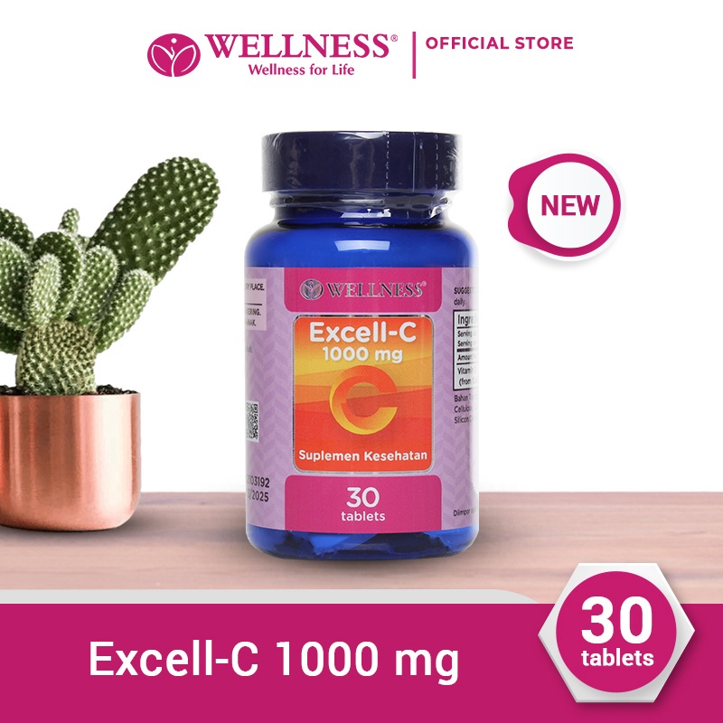 Jual Wellness Excell-C 1000mg - 30 Tablets | Shopee Indonesia