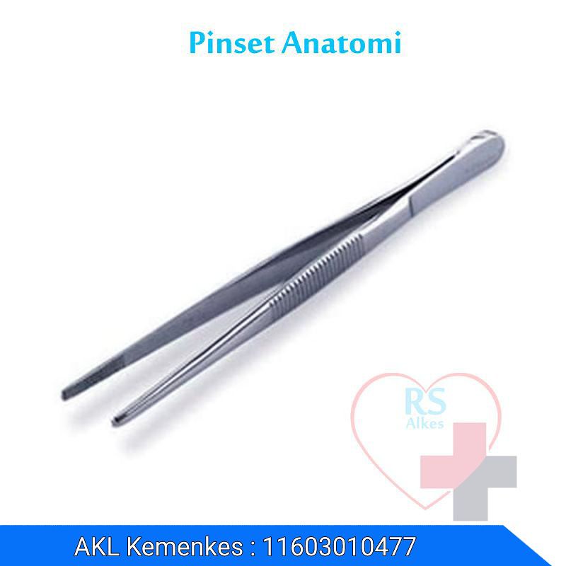 Jual Pincet Anatomi Medis 14 18 20 25 Cm Pinset Anatomis Medis Pinset ...
