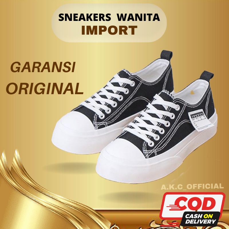 Jual AKC PVN Jungkook Sepatu Sneakers Wanita Sport Shoes Grey Krem 129 ...