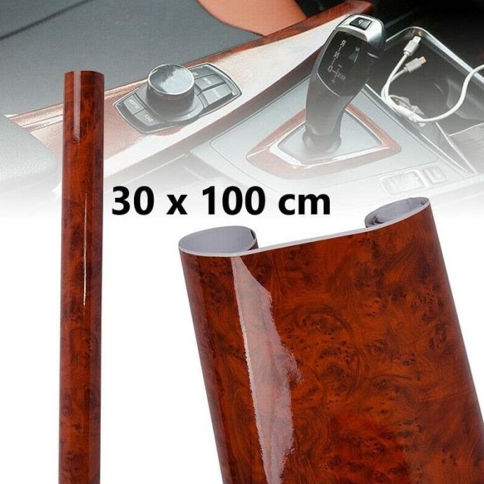 Jual Sticker 3D Vinyl Wood Glossy | Stiker Wrap Panel Dashboard Kayu ...