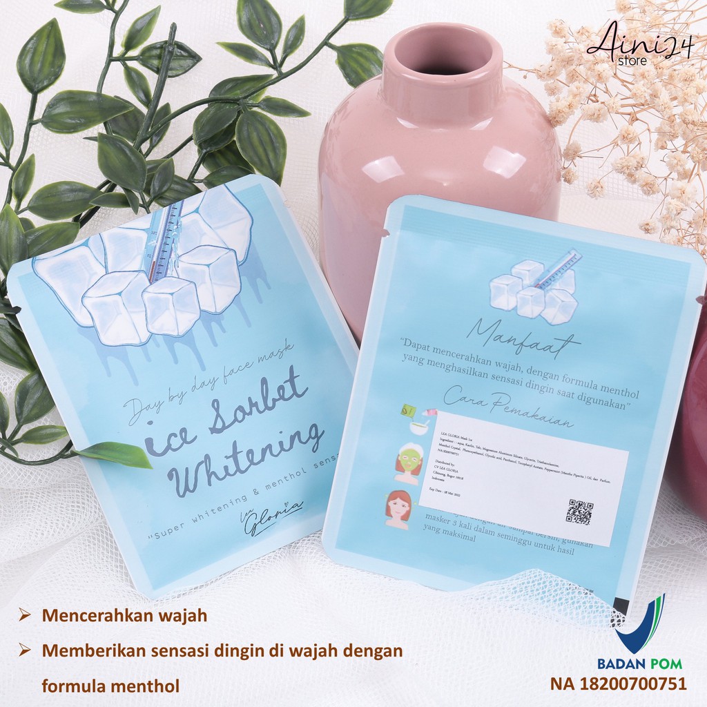 Jual Lea Gloria Masker Wajah Bubuk Organik BPOM 20 gram | Shopee Indonesia