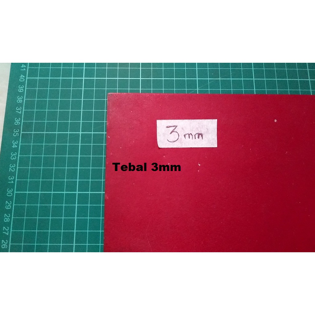 Jual Kertas Merah/koker Insulation Gasket Red vulcanized Fiber Tebal 0. ...
