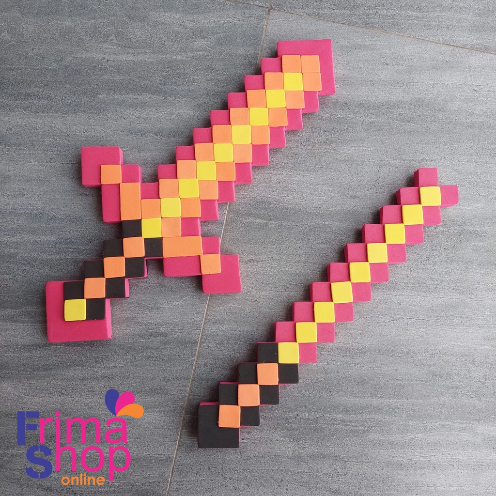 Jual MAINAN PEDANG MINECRAFT / MINE CRAFT FIRE SWORD & STICK | Shopee ...