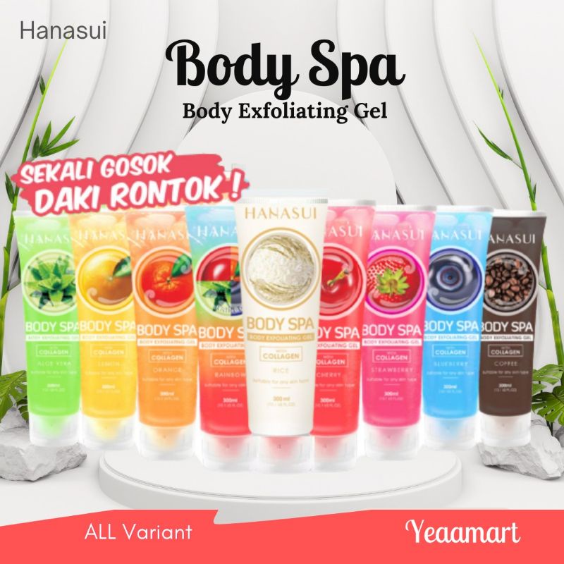 Jual Hanasui Body Spa Exfoliating Gel 300ml Original | Penghilang Daki ...