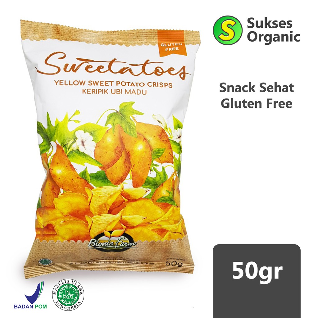 Jual Sweetatoes Keripik Ubi Ungu dan Ubi Madu | 50gr | Bionic Farm ...