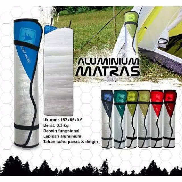 Jual MATRAS CAMPING ALUMUNIUM FOIL CONSINA SLEEP WARM | Shopee Indonesia