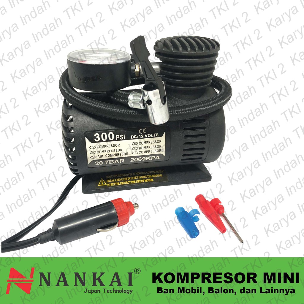 Jual Kompresor Mini NANKAI Pompa Ban Mobil Motor Balon Mini Air ...