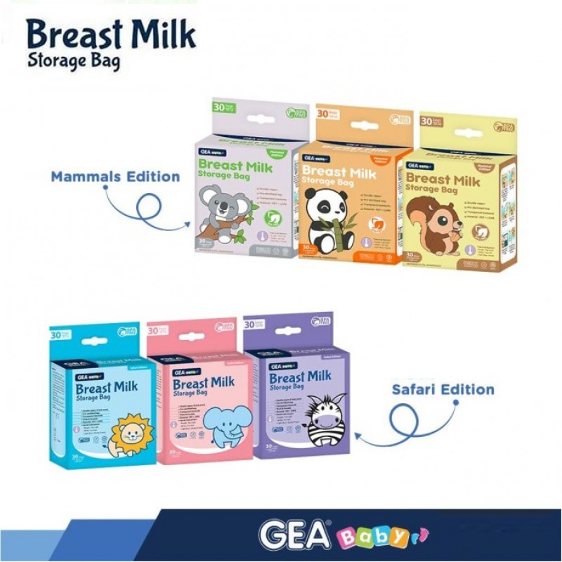 Jual GEA & NATURAL MOM kantong asi tempat simpan asi breast milk bag ...