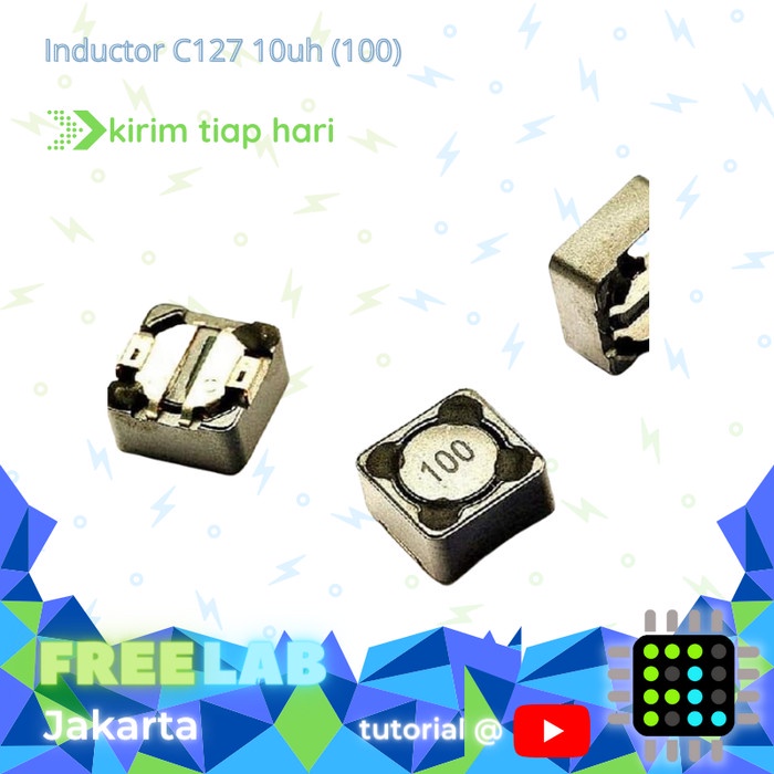 Jual Power Inductor 10uH SMD 5A CD127 SMT induktor 12 x 12 x 7mm ...