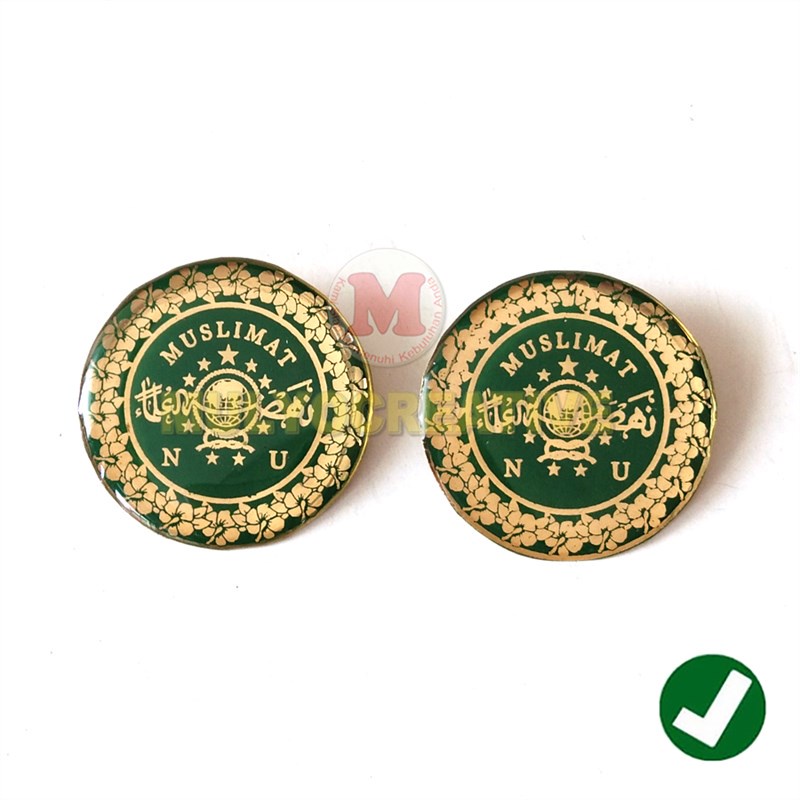 Jual Pin Muslimat NU Model Bulat-Pin Nahdlatul Ulama Bahan Logam ...