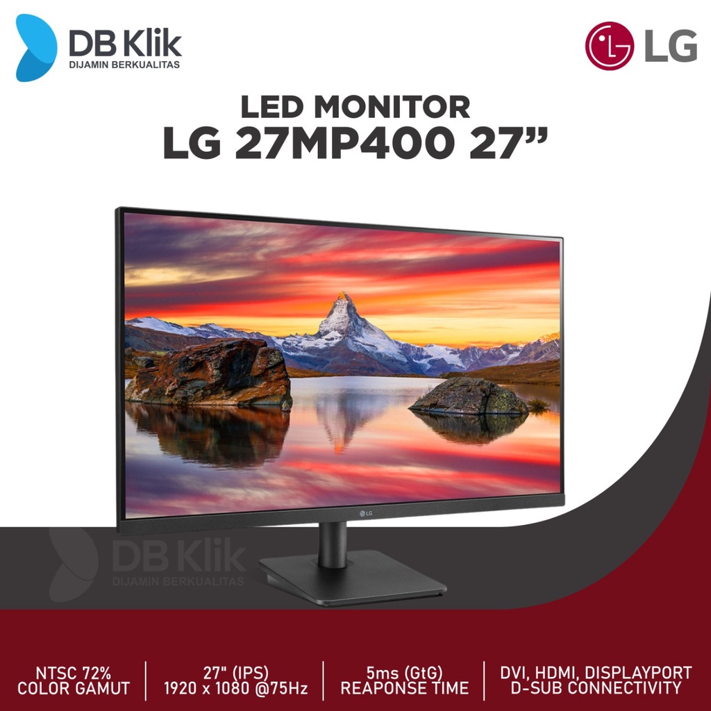 Jual LED Monitor LG 27MP400 27" IPS 75Hz Full HD HDMI D-Sub - LG ...