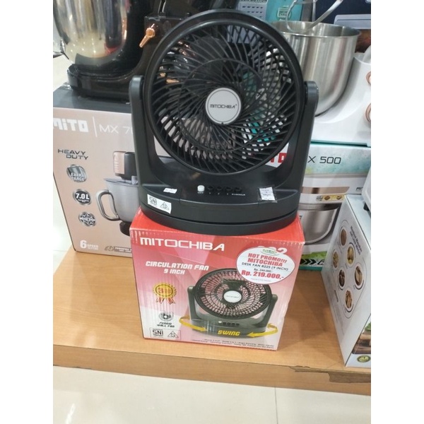 Jual Kipas Mitochiba 822S 9inch 2in1 Putaran Kiri dan Kanan Swing 180° Garansi Resmi | Shopee ...