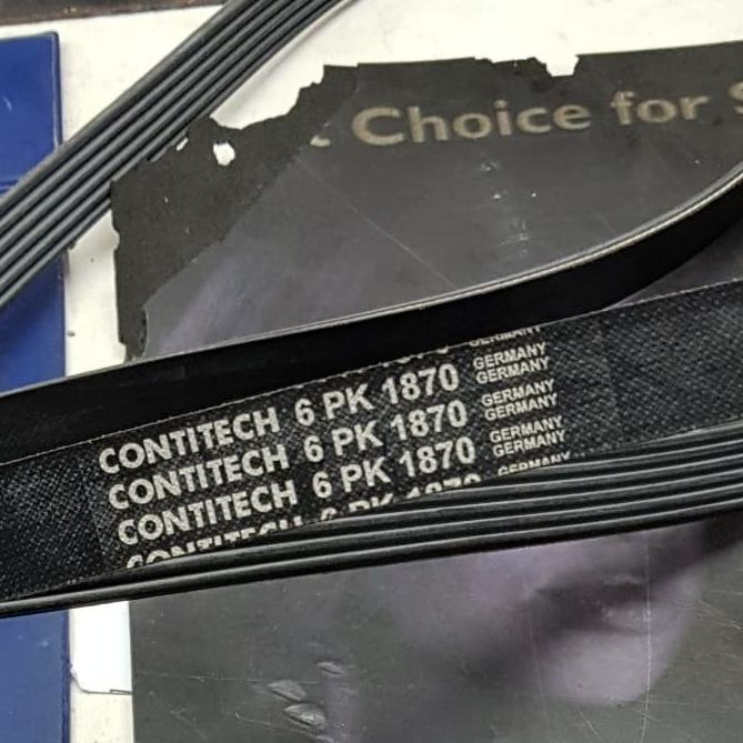 Jual fan belt alternator 6pk 1870 untuk bmw e46 318i n42 merk contitech ...
