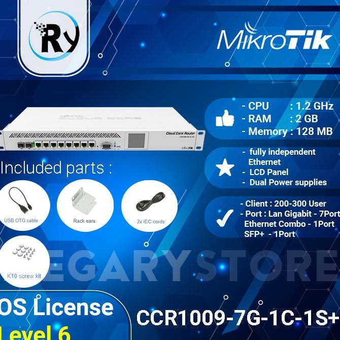 Jual Mikrotik RouterBoard CCR1009-7G-1C-1S+ | Shopee Indonesia