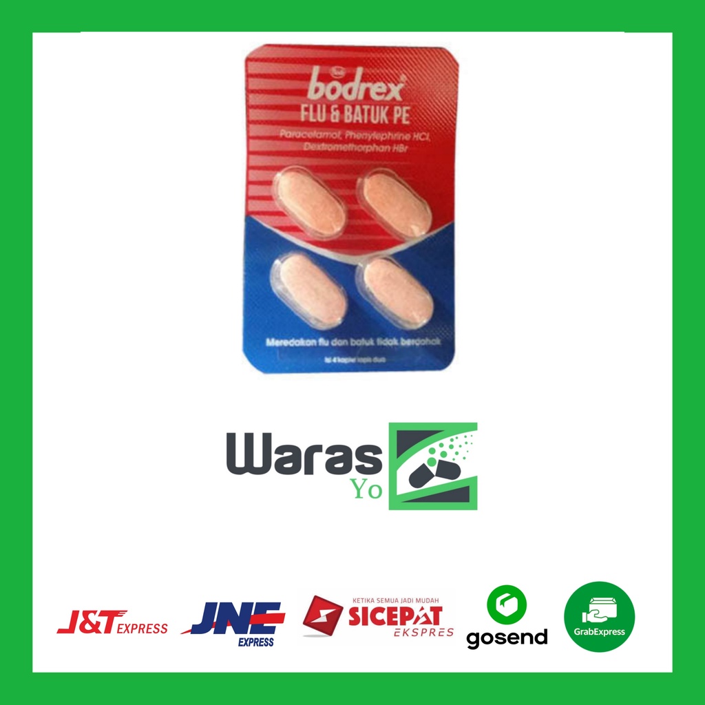 Jual [SW] Bodrex Flu dan Batuk strip isi 4 tablet//Bodrex Biru / Bodrex ...