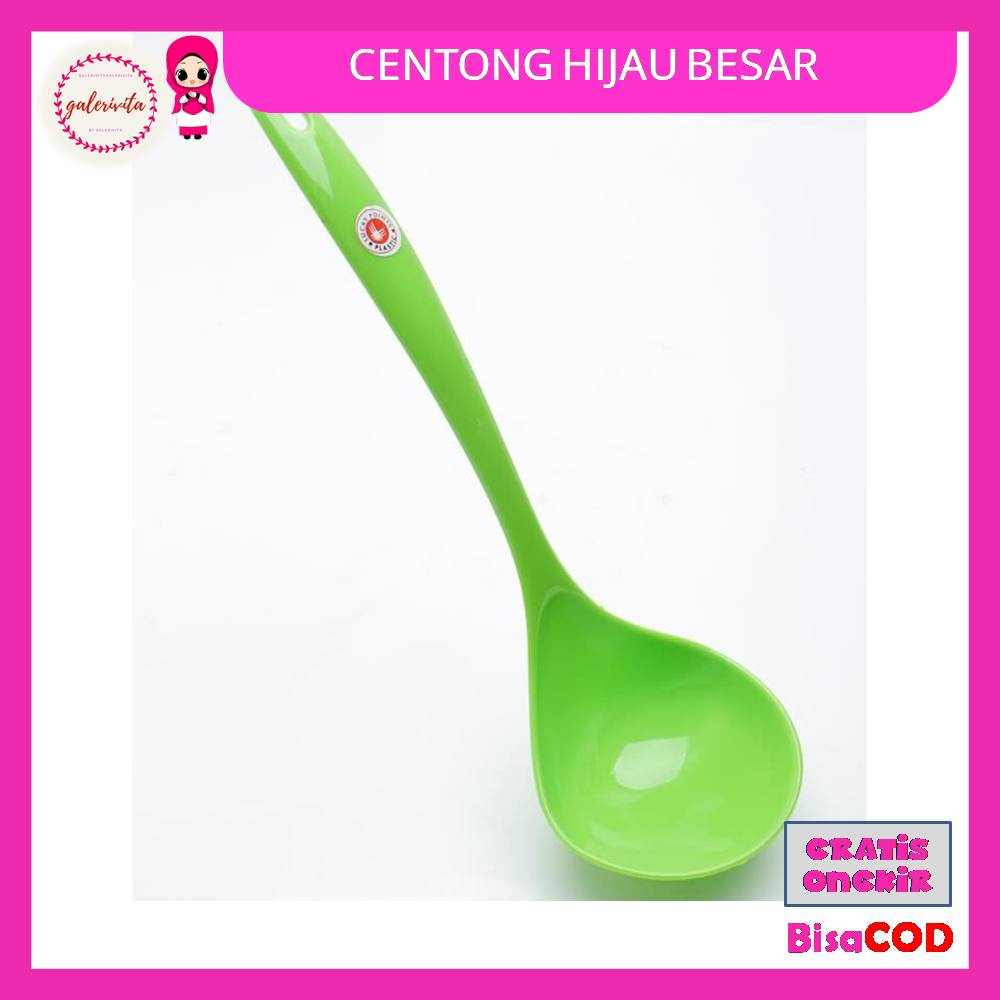 Jual Centong Hijau Besar / Centong Sayur Hijau | Shopee Indonesia