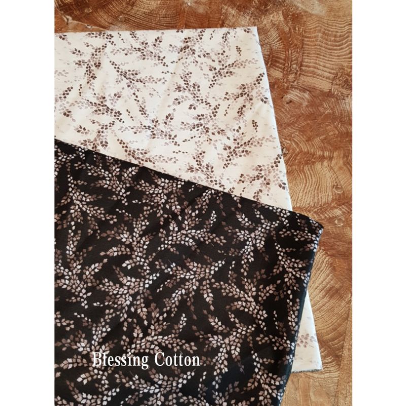 Jual [KAIN REJECT] Kain Katun Jepang Tokai Senko Motif Daun TS042 [Min ...