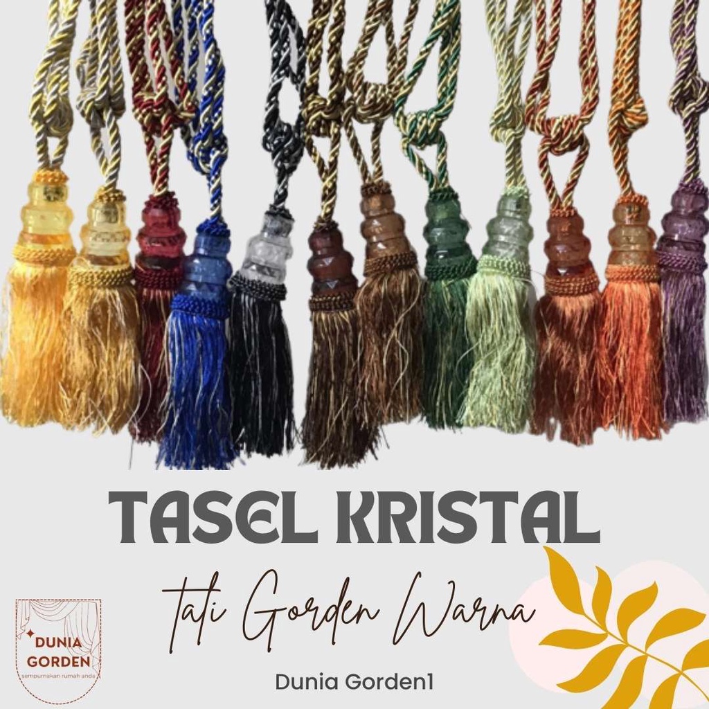 Jual Tasel Kristal Tali Ikat Gorden Tali Gorden Kristal Tasel Gorden Tasel Tirai Gorden Kristal ...